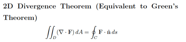 Two-dimensional Divergence Theorem is equivalent to Green’s Theorem ...