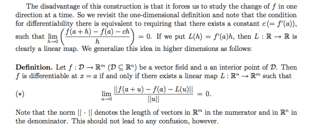 Why Differentiability in Higher Dimensions is defined as it is ...