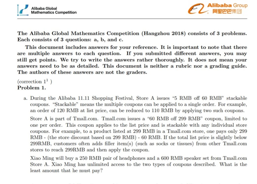 Alibaba “Damo” Global Math Competition – Mathtuition88